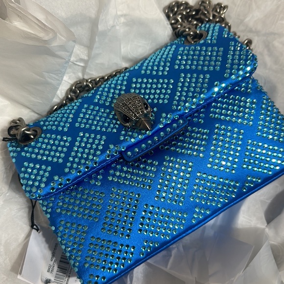 Kurt Geiger | Bags | Kurt Geiger Blue Crystal Mini Bag | Poshmark